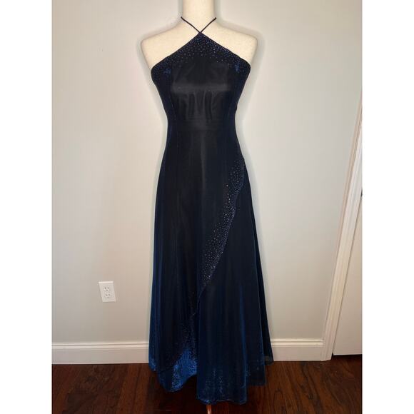 Jump | Dresses | 200s Y2k Jump Apparel Iridescent Metallic Blue Hoco ...